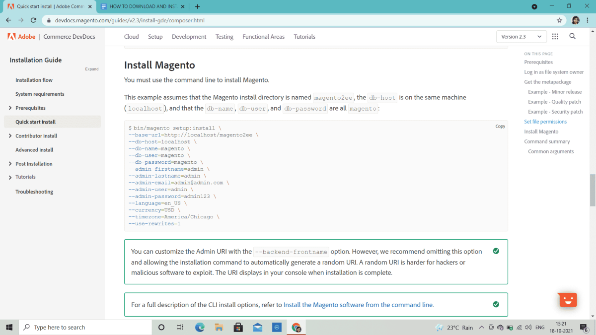 How to Download Magento 2 and Install With Sample Data? [Ubuntu & Windows 10]